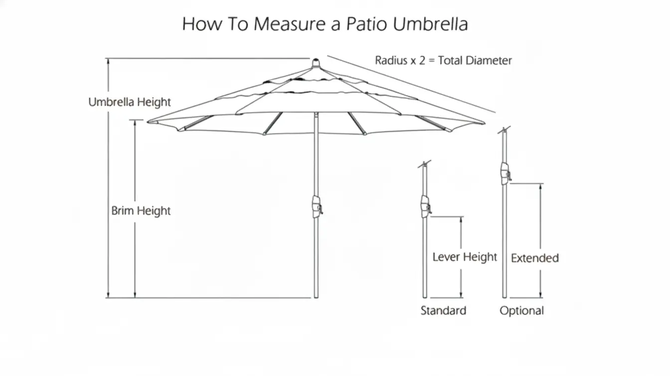 Patio Umbrella Size Guide: How to Measure for Your Table